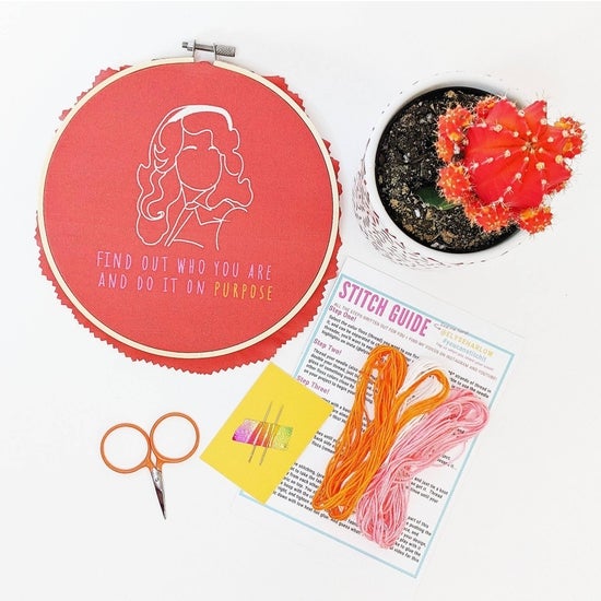 Dolly Parton DIY Embroidery Kit by You Can Stitch It | Made, Modern ...