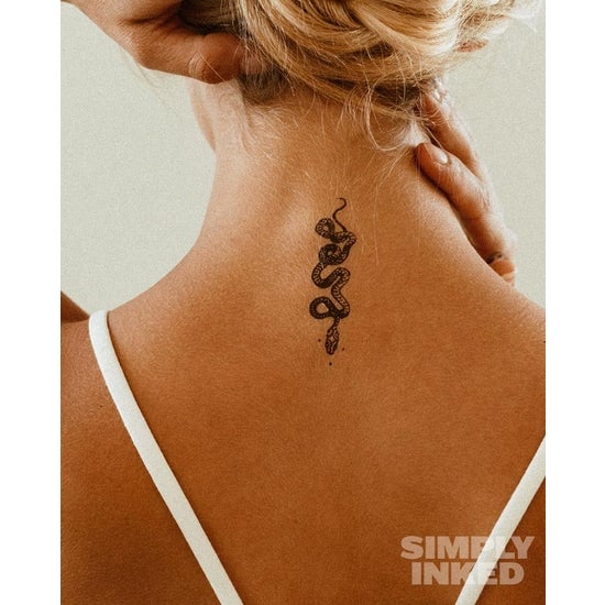 snake tattoos temporary