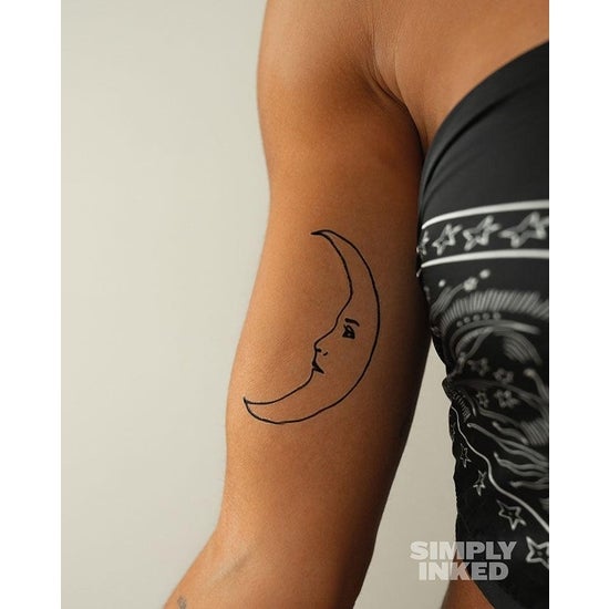 half moon tattoo