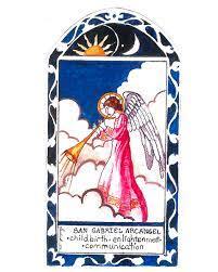 Archangel Gabriel Patron Saint of Childbirth and Postal Workers Retablo ...