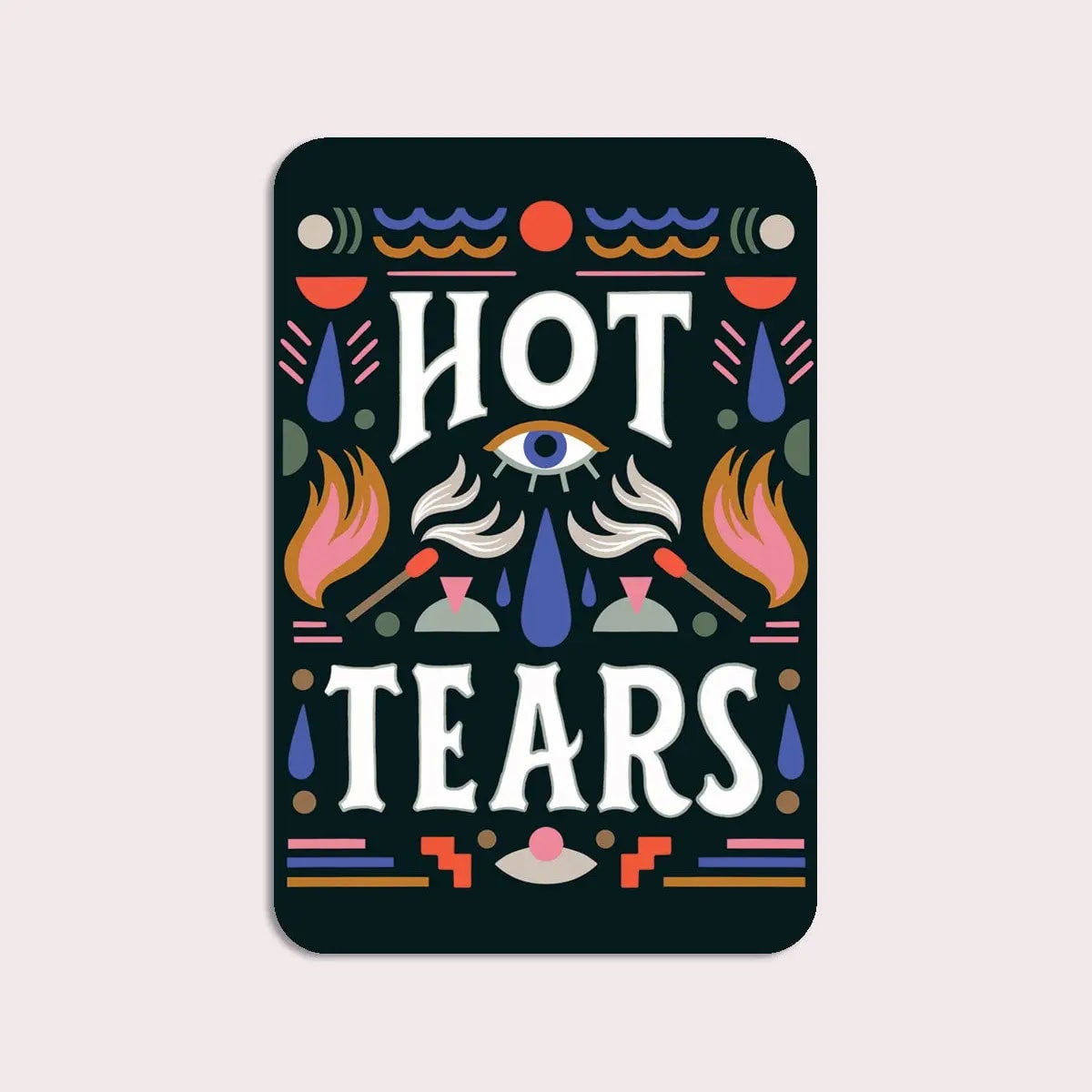 Hot Tears Vinyl Sticker by Stay Home Club | Made, Modern Handmade