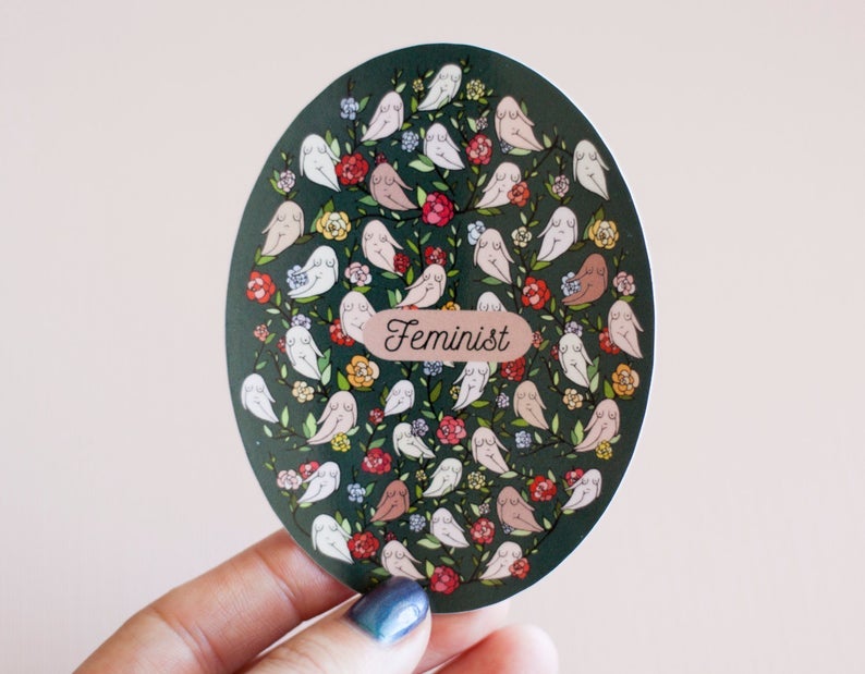 Feminist Vinyl Sticker by Little Woman Goods | Made, Modern Handmade