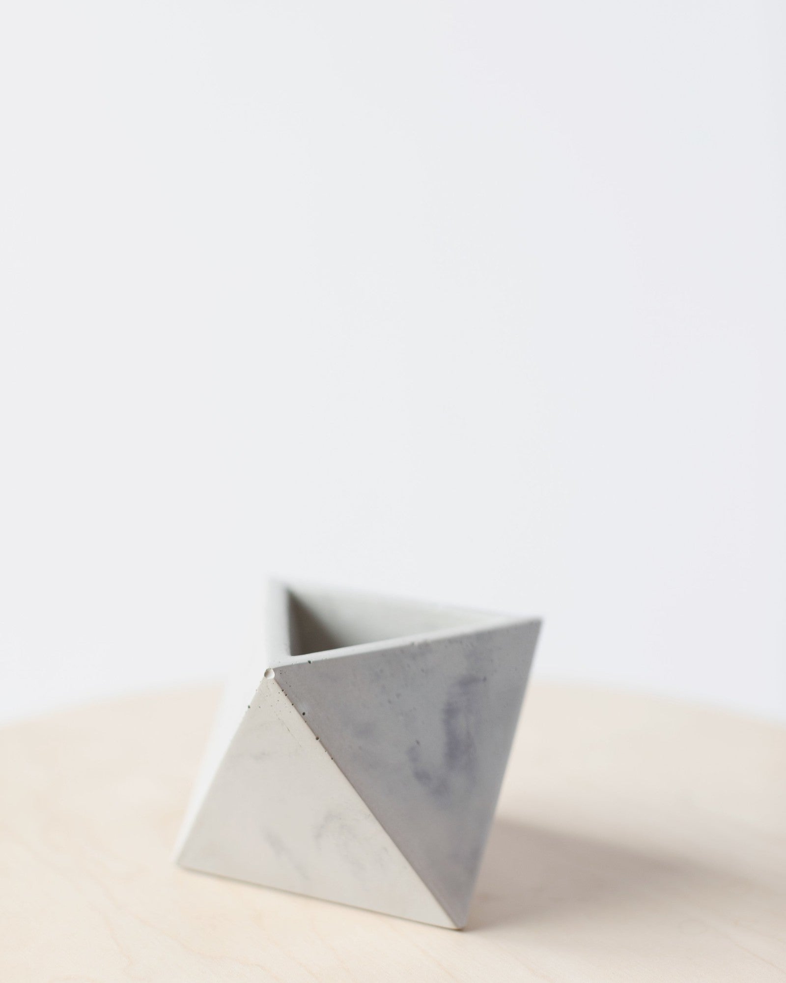Marbled Concrete Geometric Planter by Concrete Days | Made, Modern Handmade