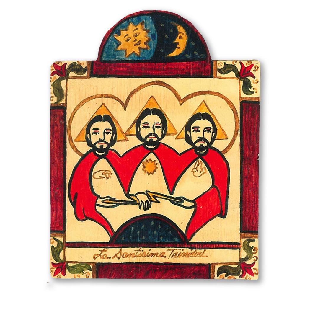 La Santisma Trinidad - The Holy Trinity Retablo by Lynn Garlick ...
