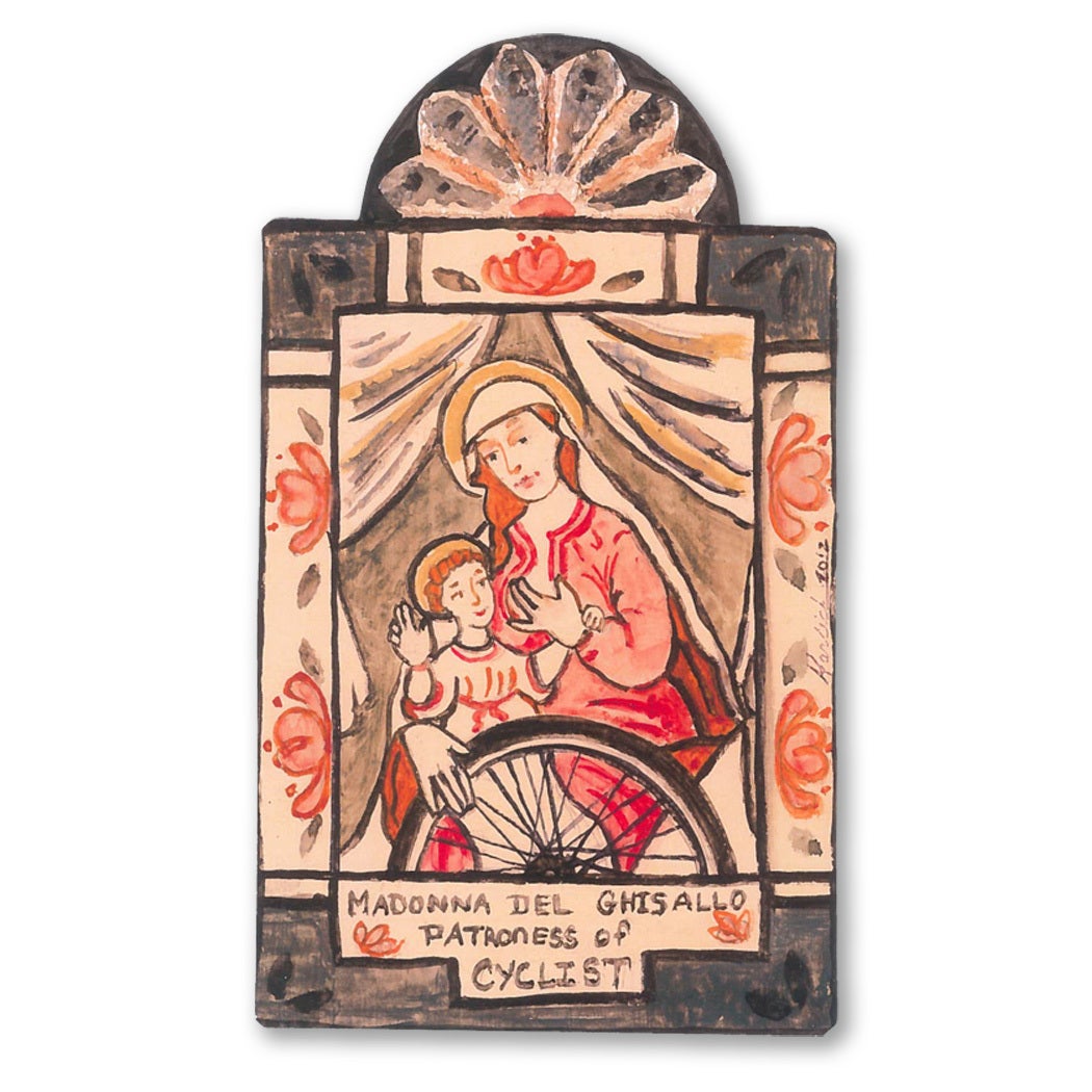 Madonna del Ghisallo Retablo by Lynn Garlick Retablos | Made, Modern ...
