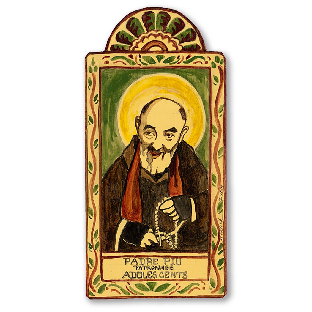 Padre Pio Retablo by Lynn Garlick Retablos | Made, Modern Handmade