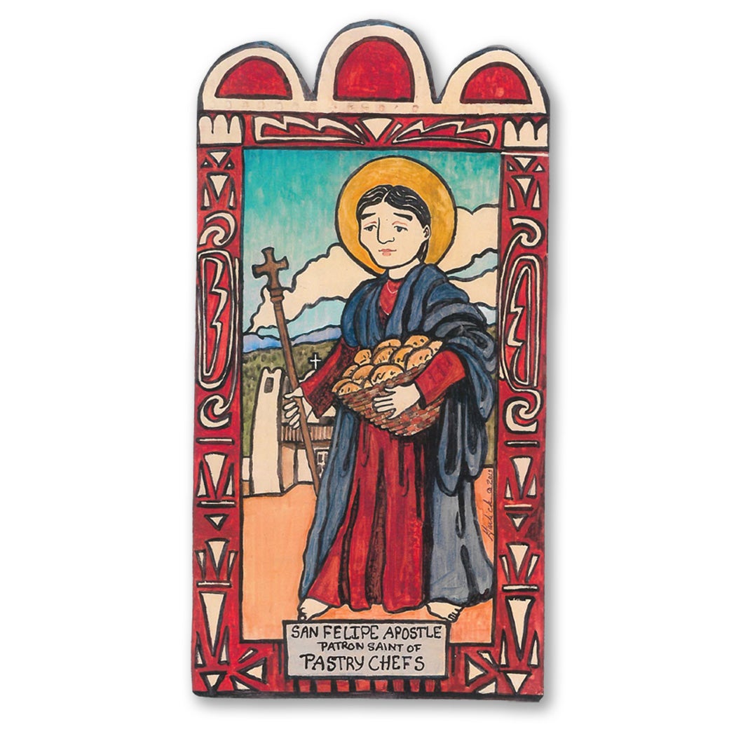 San Felipe Apóstol Retablo by Lynn Garlick Retablos | Made, Modern Handmade
