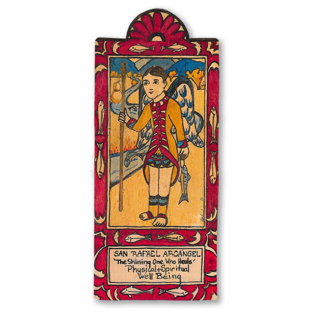 San Rafael the Shining One Who Heals Retablo by Lynn Garlick Retablos ...