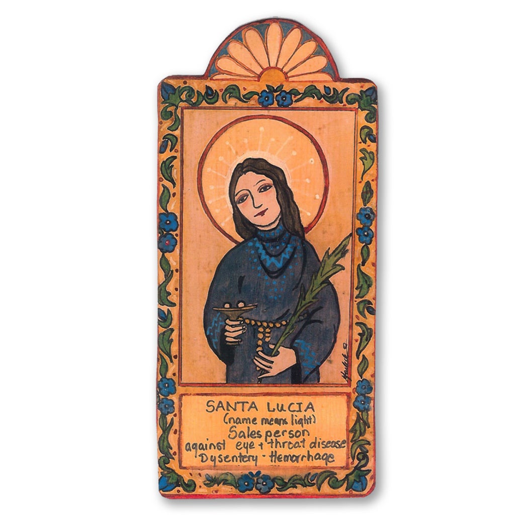 Santa Lucia Retablo by Lynn Garlick Retablos | Made, Modern Handmade