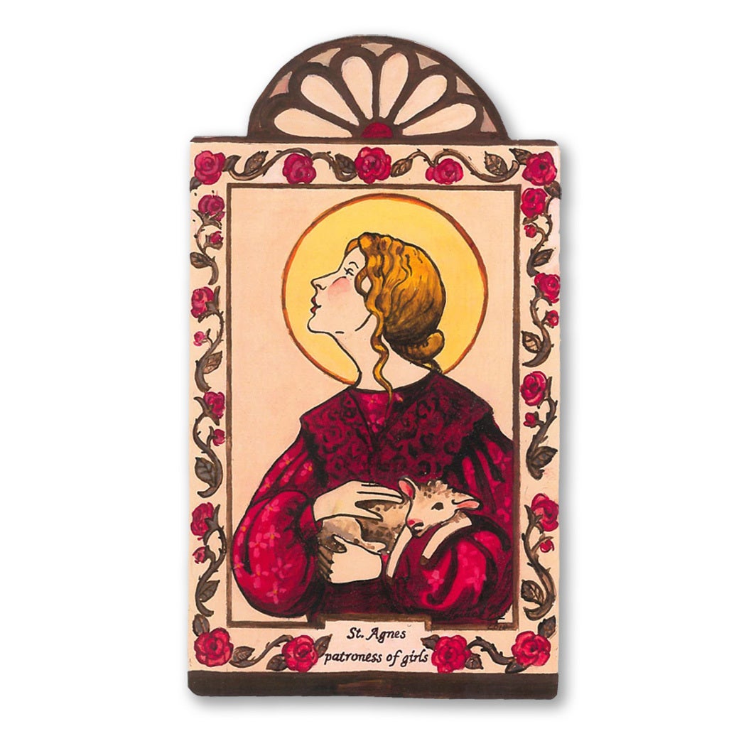 Saint Agnes Retablo by Lynn Garlick Retablos | Made, Modern Handmade