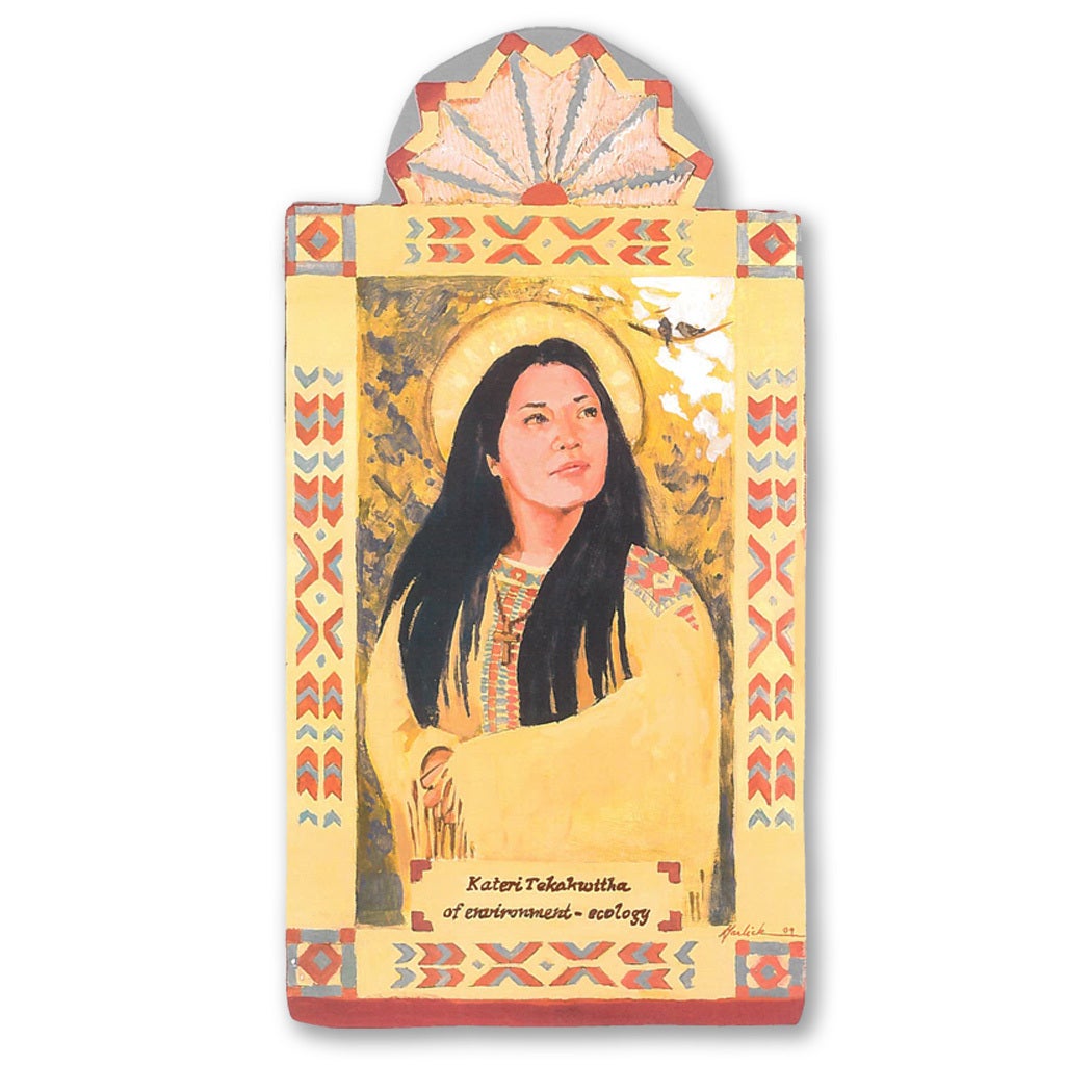 St. Kateri Tekawitha Patron Saint of Environment and Ecology Retablo by ...