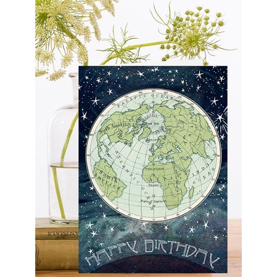 Birthday Map Greeting Card by Madame Treacle | Made, Modern Handmade